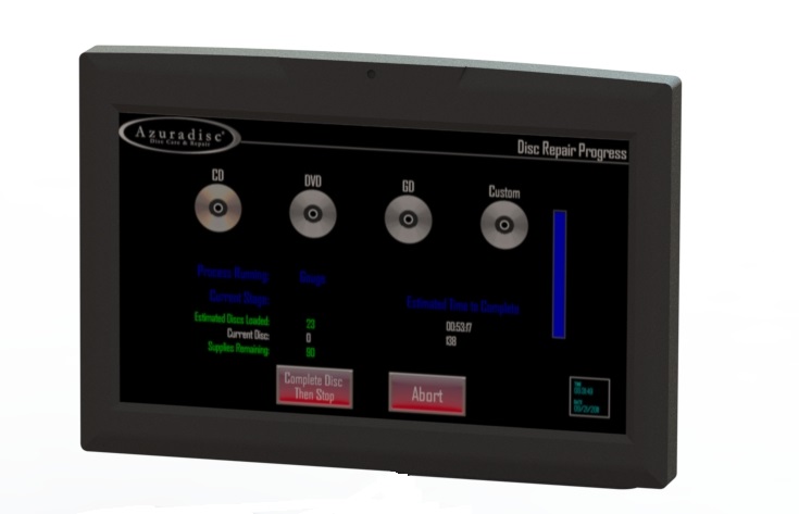 Advantage Touch Screen – Optical Disc Resurfacing Machines & Service